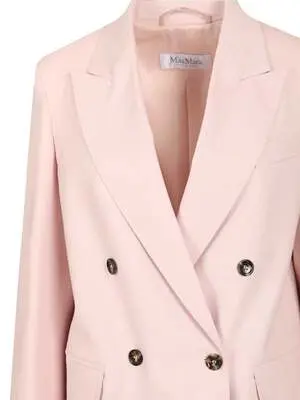 Max Mara Ombrosa Double-breasted Blazer In Wool, Mohair And Silk Blend - Multicolor