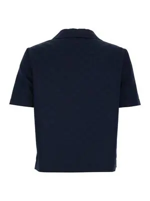 Gucci Cotton Blend Short Sleeve Blouse - Multicolor