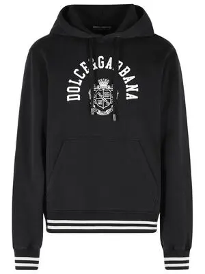 Dolce & Gabbana Cotton Hoodie - Black