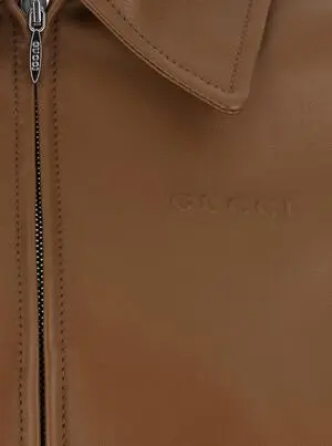 Gucci Leather Crop Jacket - Multicolor