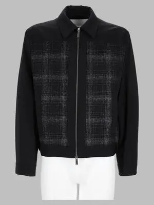 Dsquared2 Paneled Zip Up Jacket - Black