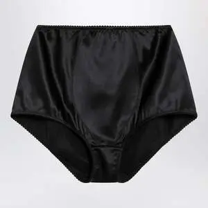 Dolce & Gabbana Silk Satin Culottes - Black