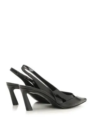 Givenchy Spiky Calfskin Slingback Pumps - Black