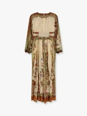 Zimmermann Indra Cotton And Silk Dress - Multicolor