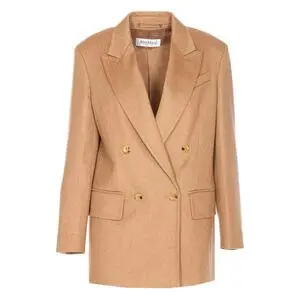 Max Mara Double-breasted Camel Hair Jacket - Brown