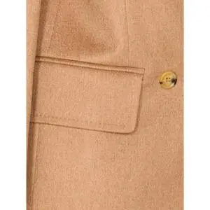 Max Mara Double-breasted Camel Hair Jacket - Brown