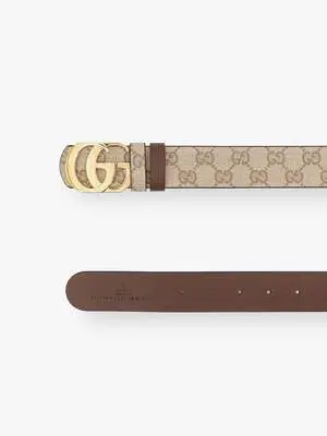 Gucci Gg Marmont Gg Fabric Reversible Belt