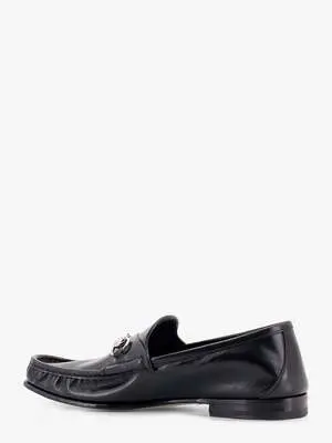 Gucci Lugano Leather Loafers - Black