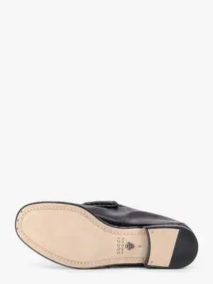 Gucci Lugano Leather Loafers - Black