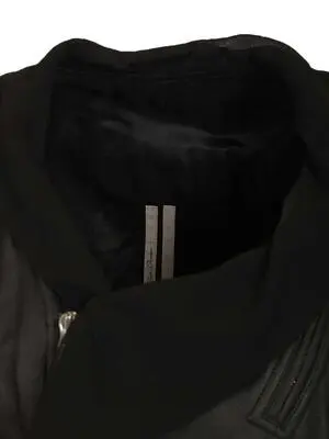 Rick Owens Lambskin Scarf Biker Jacket - Black
