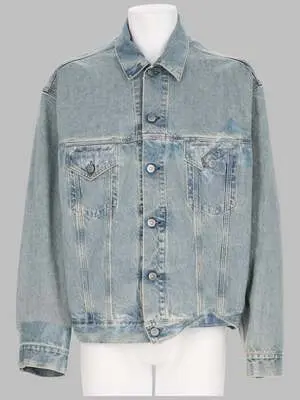 MAISON MARGIELA Giacca In Denim Taped - Blue