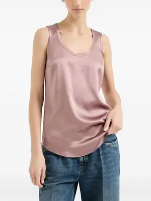 Brunello Cucinelli Reversible Silk Tank Top - Multicolor