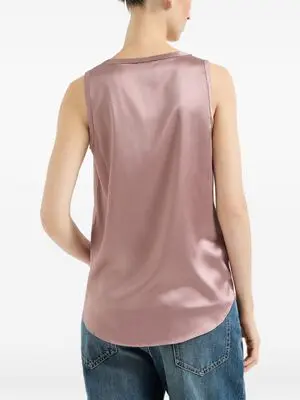 Brunello Cucinelli Reversible Silk Tank Top - Multicolor