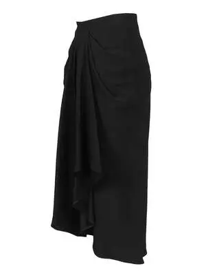 Givenchy Crêpe Cady Midi Skirt - Black