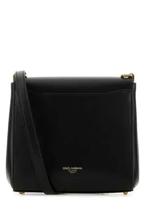 Dolce & Gabbana Leather Marlene Crossbody Bag - Black
