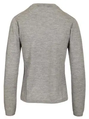 Max Mara Cashmere Crew Neck Sweater - Gray