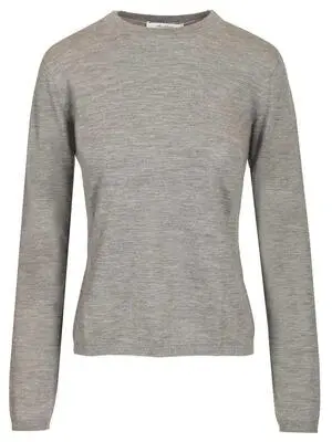 Max Mara Cashmere Crew Neck Sweater - Gray