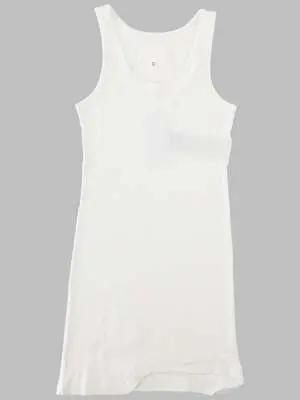 MAISON MARGIELA Abito Mini A Costine Taped - White