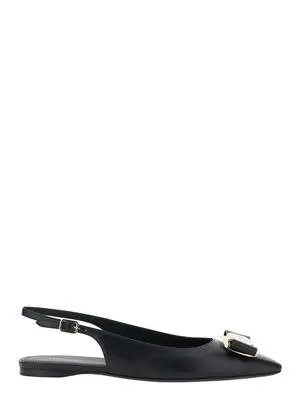 FERRAGAMO Zelmi Slingback Ballet Shoes - Black