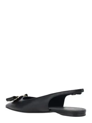 FERRAGAMO Zelmi Slingback Ballet Flats - Black