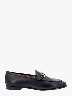Gucci Gucci Leather Jordaan Loafers Black