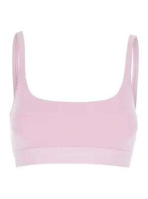 TOM FORD Top Bralette With Wide Neckline And Logo Lettering On The Front In Modal Stretch - Pink