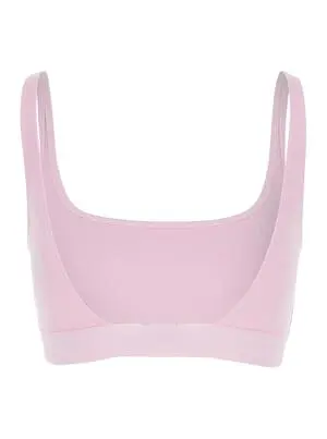 TOM FORD Top Bralette With Wide Neckline And Logo Lettering On The Front In Modal Stretch - Pink