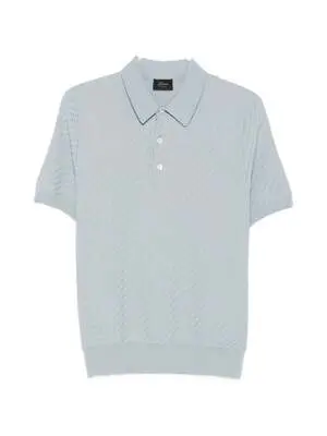 Brioni Cotton And Cashmere Polo Shirt - Multicolor