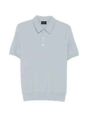 Brioni Cotton And Cashmere Polo Shirt - Multicolor