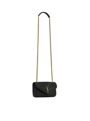 Saint Laurent Loulou Mini Lambskin Bag - Black
