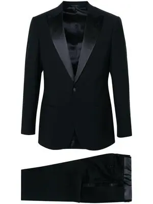 Giorgio Armani Slim Fit Wool Tuxedo Suit - Multicolor