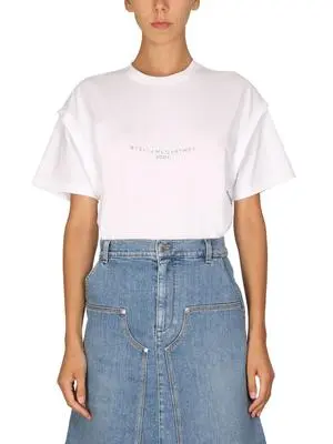 Stella McCartney Crystal Logo T-shirt