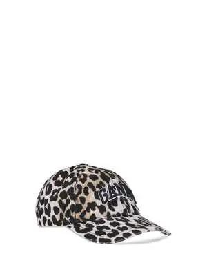 GANNI Leopard Baseball Cap - Multicolor