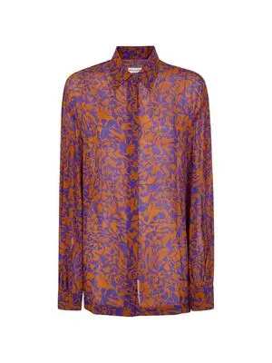 Dries Van Noten Psychedelic Print Oversized Shirt - Multicolor