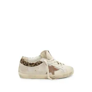GOLDEN GOOSE Leopard-print Trainers - Cream