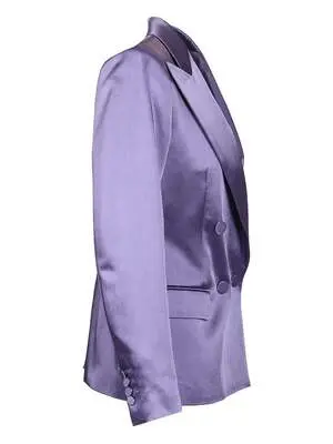 Dries Van Noten Blazer In Shiny Satin