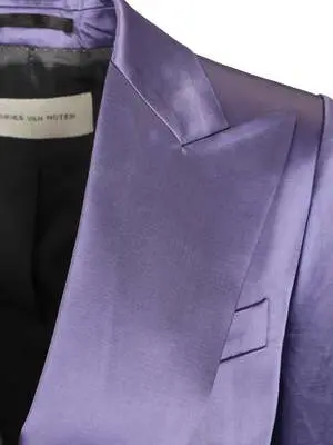 Dries Van Noten Blazer In Shiny Satin