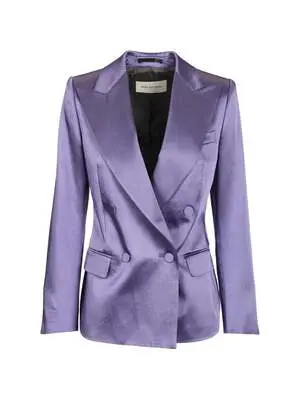 Dries Van Noten Blazer In Shiny Satin