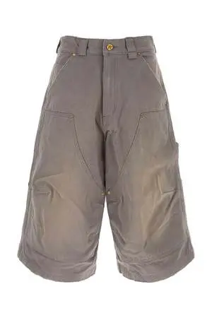 WILLY CHAVARRIA Grey Denim Stockton Bermuda Shorts - Gray