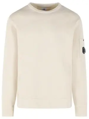 C.P. COMPANY Beige Cotton Sweatshirt - Cream