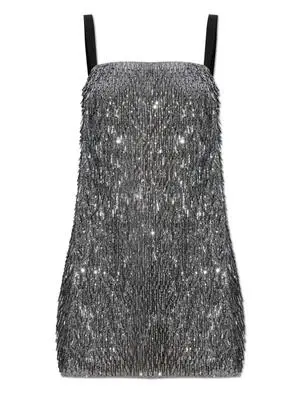 Dolce & Gabbana Sequined Mini Dress - Silver