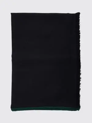 Gucci Solid Colour Cotton And Polyester Blend Scarf - Black
