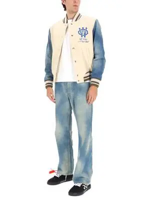 Off-White Gothic Wool Denim Jacket