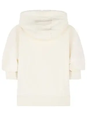 Moncler Cotton Zip-up Hoodie - Cream
