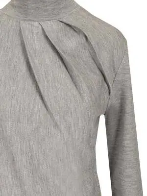 Givenchy Draped Wool Blend Turtleneck Sweater