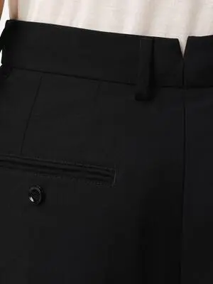AMI Paris Wide-leg Bermuda Shorts - Black