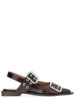 GANNI Ballerina Con Fibbia - Multicolor