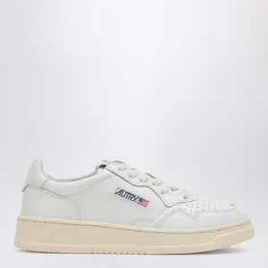 AUTRY Low-top Medalist Sneakers In /green Leather - White