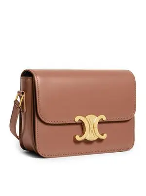 Celine Teen Triomphe Bag In Polished Calfskin - Multicolor