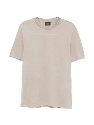 Brioni Silk And Cashmere Blend T-shirt - Multicolor
